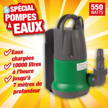 POMPE VIDE CAVE EAUX CHARGEES 550W AVEC FLOTTEUR INTEGRE | Equipement maison | Rangement de ...
