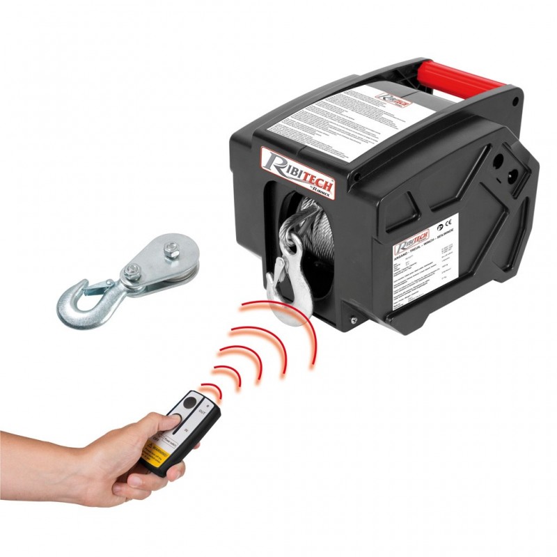 Treuil 12v avant/arriere :300w + telecommande radio | Equipement maison ...